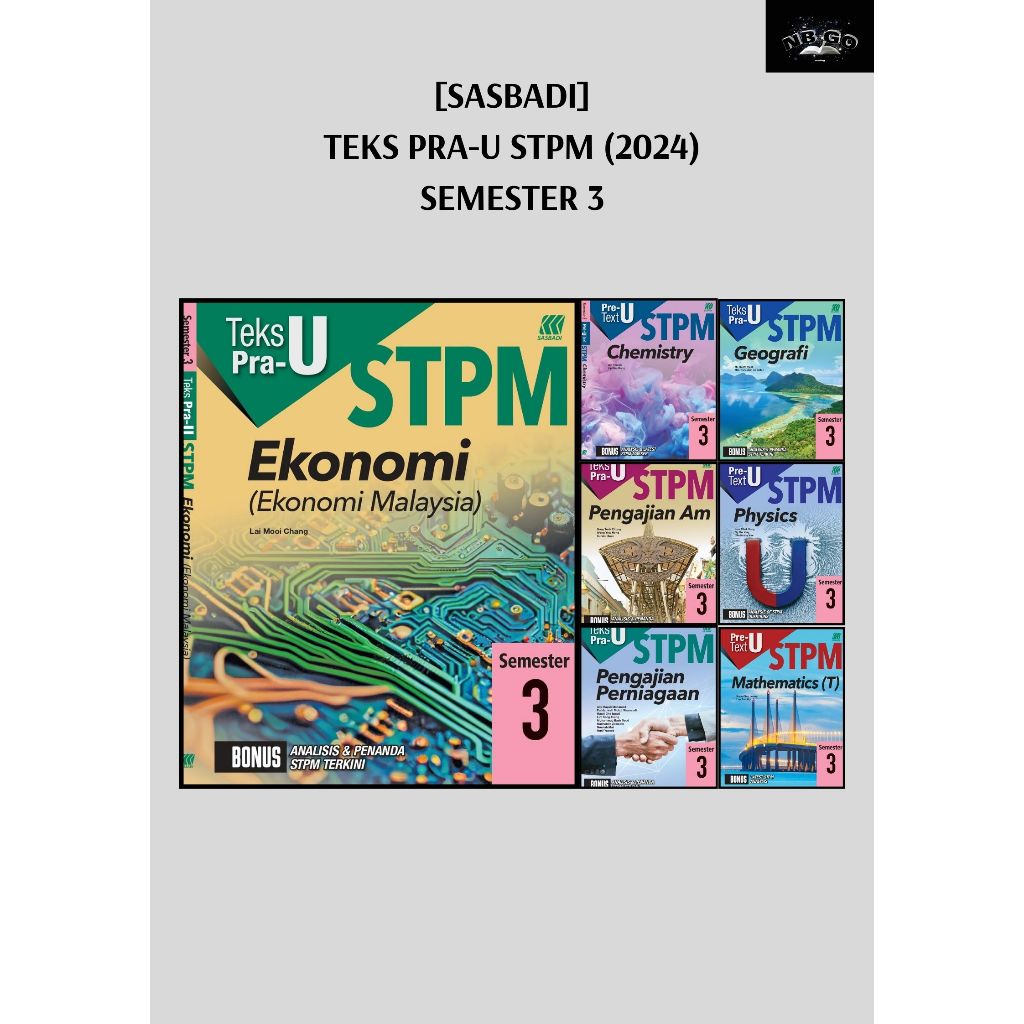 (NB) TEKS PRA-U STPM SEMESTER 3 (EDISI 2024) | Shopee Malaysia