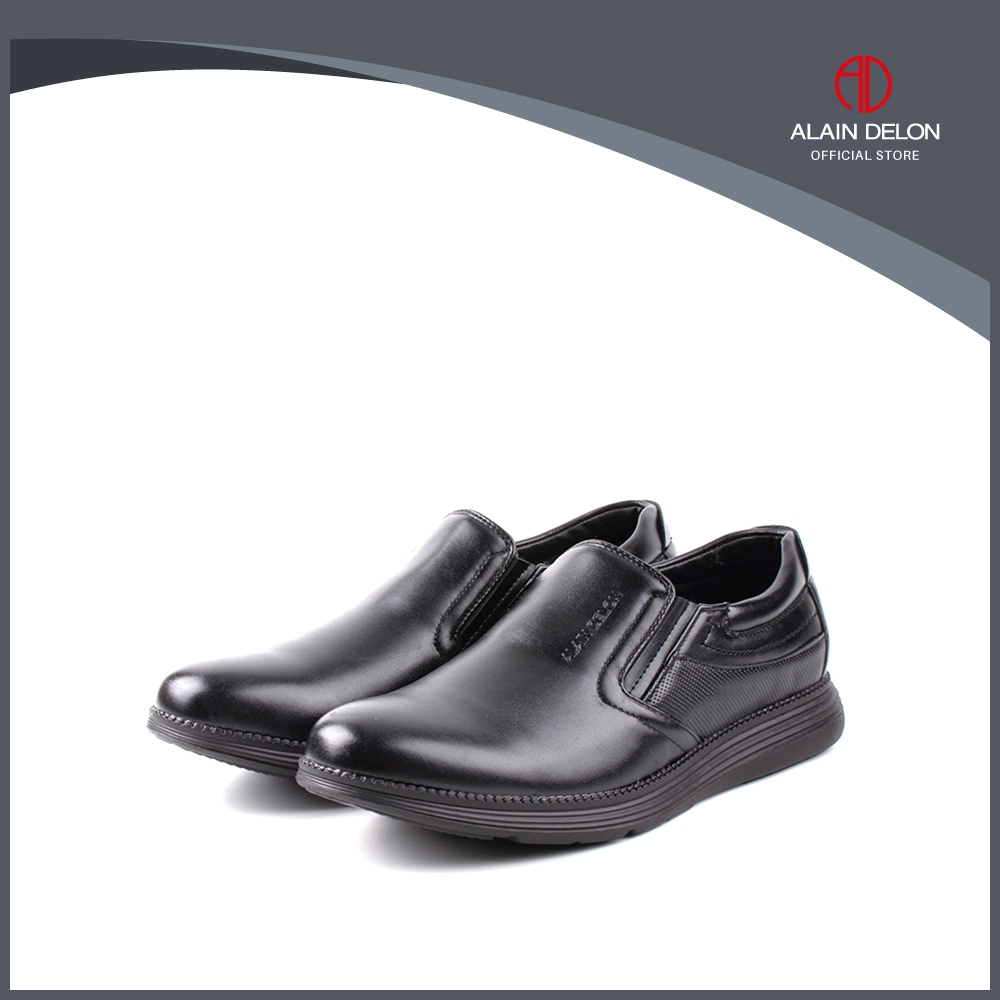 ALAIN DELON Men's Polyurethane Casual Shoes - Black 252408-MB1SV-1P ...