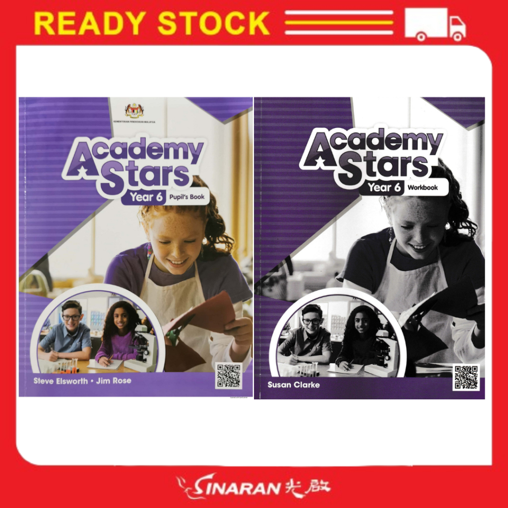 Text Book Academy Stars pupils book & Workbook year 6 Buku Teks ...