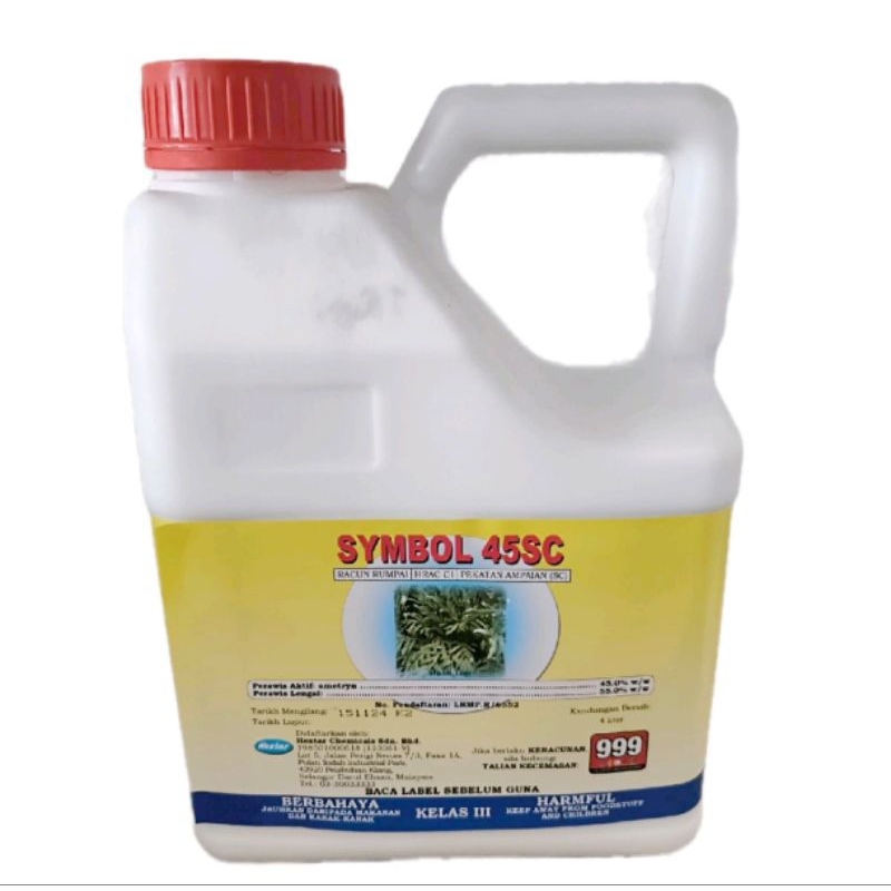 4L HEXTAR SYMBOL 45 SC ametryn 45% RACUN RUMPUT SAMBAU | Shopee Malaysia