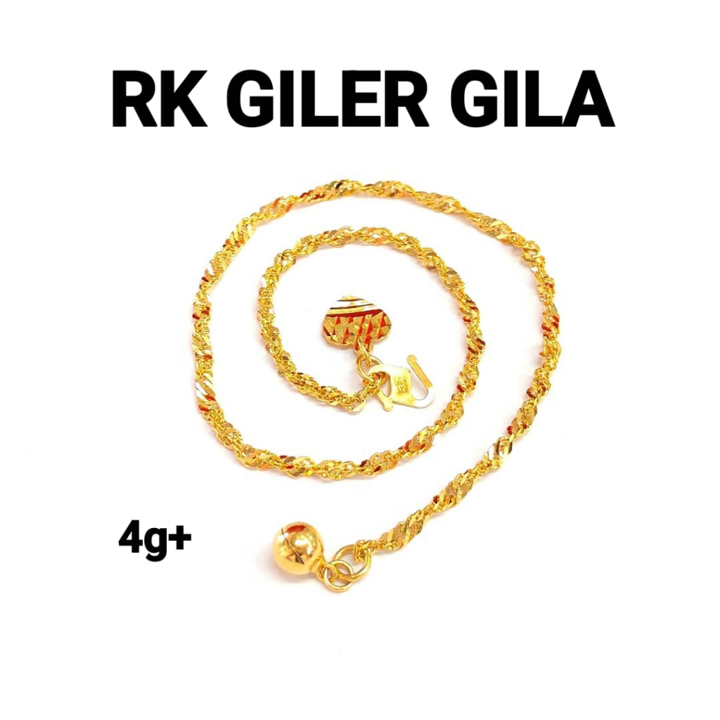 Wing Sing Rantai Kaki Giler Giler Gila Gila Padu Emas 916 916 Gold ...