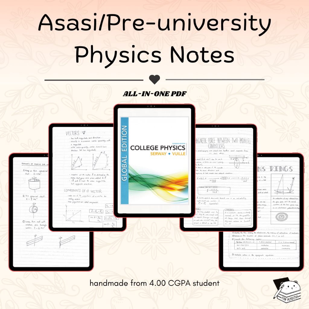 Physics Notes / Nota Fizik (ALL) - Asasi UiTM/UM/Matrikulasi ...