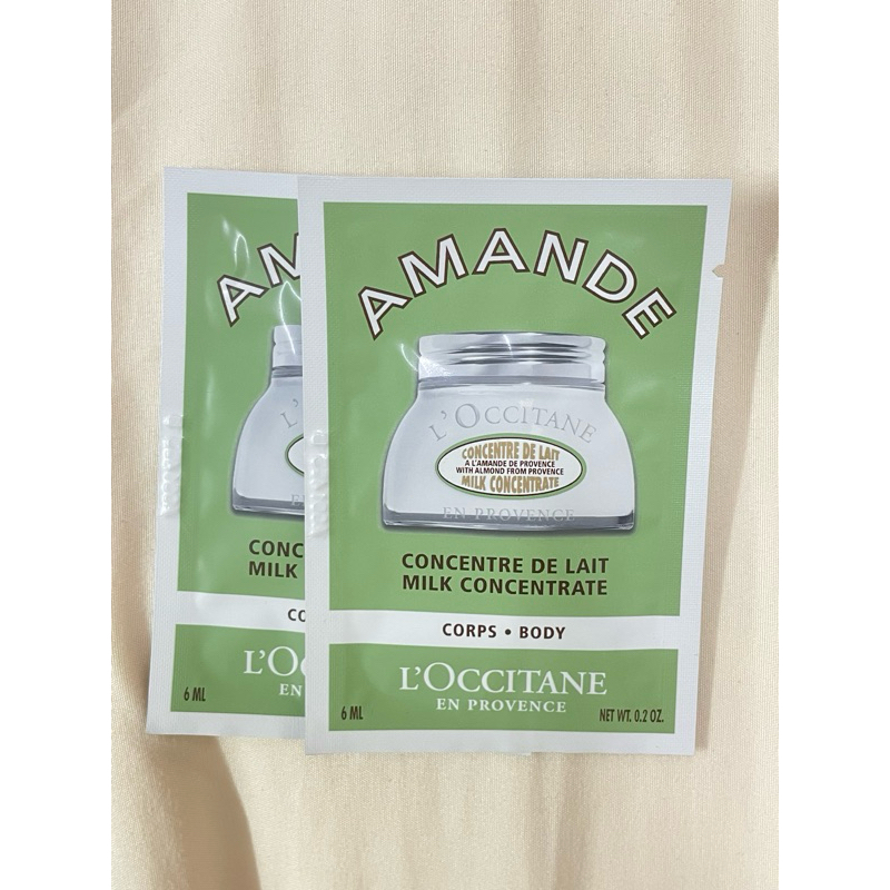 SAMPLE L’Occitane Amande Concentre De Lait Milk Concentrate 6ml ...