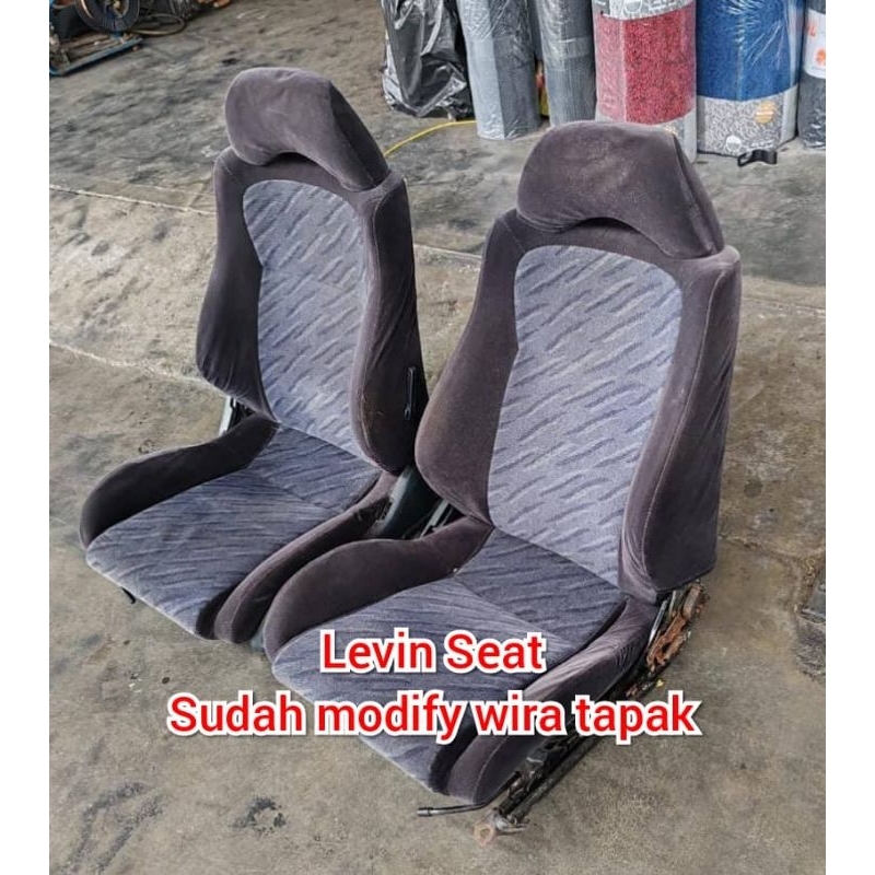 Toyota Levin seat Original Seat 1 pair tapak sudah modify Wira, Satria ...