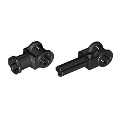 Lego Parts Technic - Black Axle Connector | Axle Hole (Part ID 32039 ...