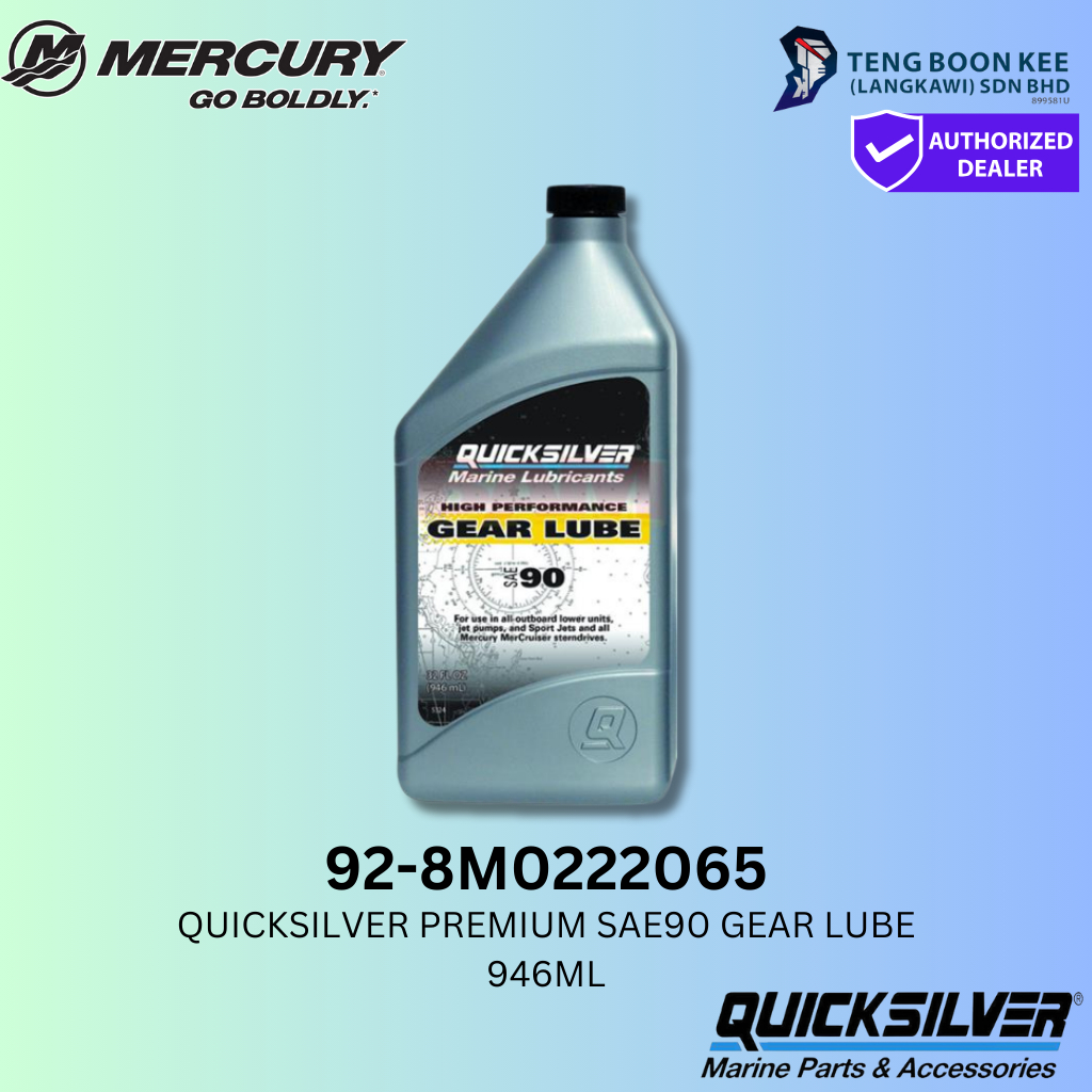 92-8M0222065 QUICKSILVER PREMIUM GEAR LUBE 946ML | Shopee Malaysia