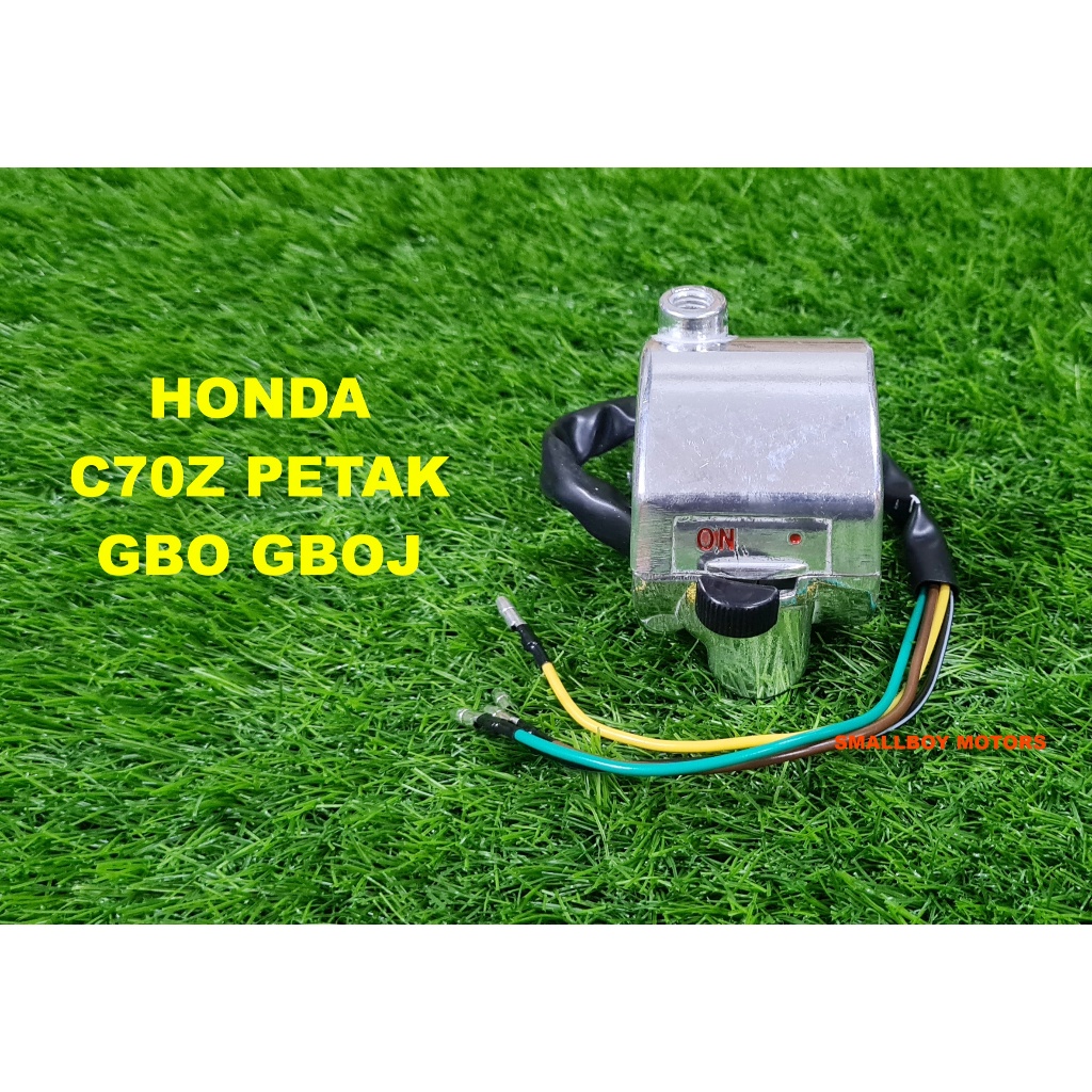 HONDA C70Z PETAK GBO GBOJ RIGHT HANDLE SWITCH KANAN RH CHROME FULL SET ...