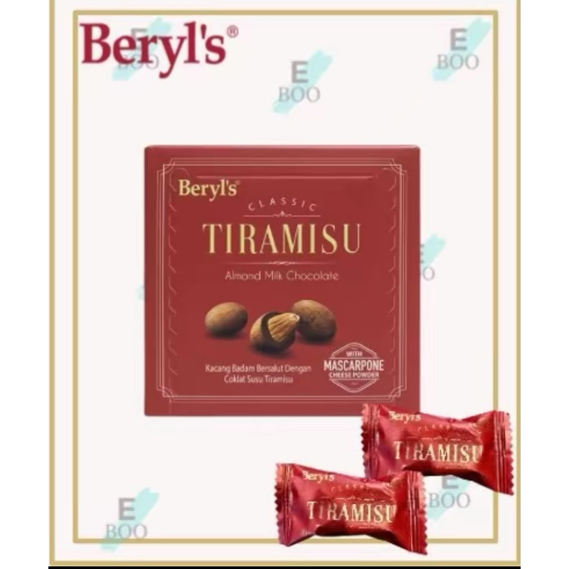 BERYL’S TIRAMISU CLASSIC ALMOND MILK CHOC (65g) | Shopee Malaysia