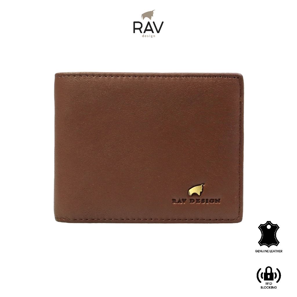 RAV DESIGN Men's Leather Money Clip with RFID Blocking / Genuine ...