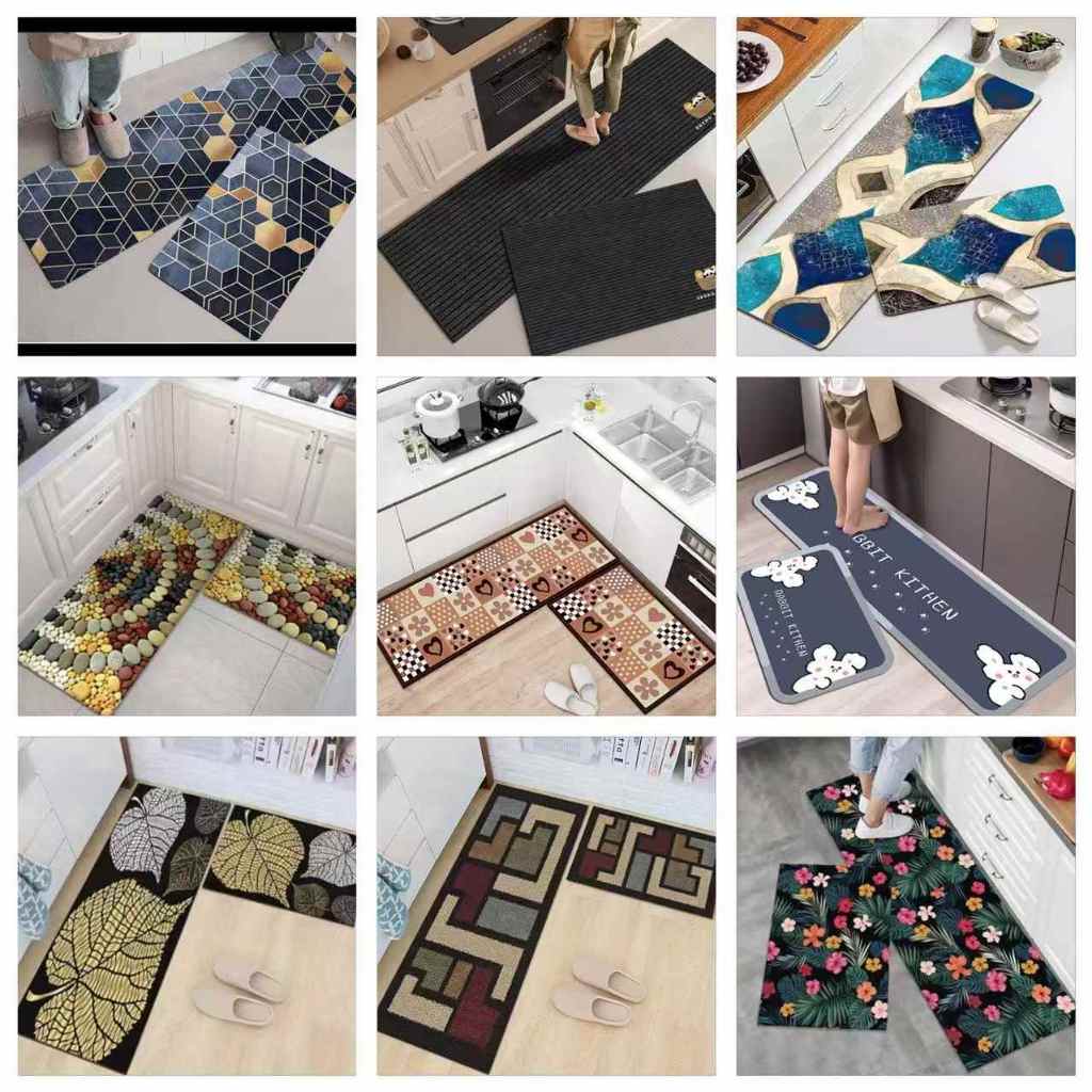 M (40*60+40*120cm) 2 in 1 Crystal Velvet kitchen mat / Rugs / Floor ...