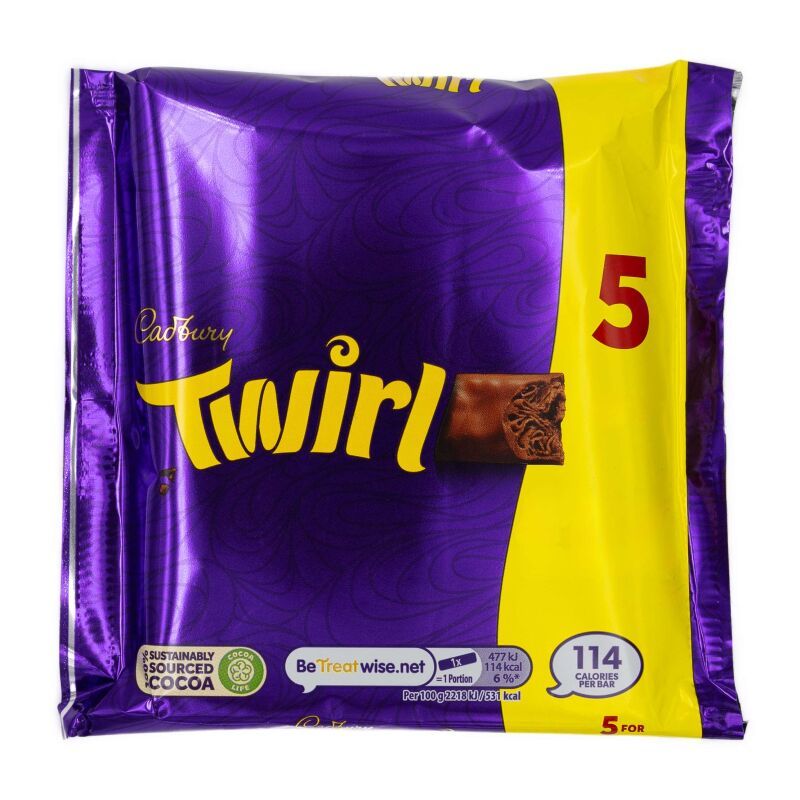 Cadbury Twirl 5 pack bars 107g Made In UK | Shopee Malaysia