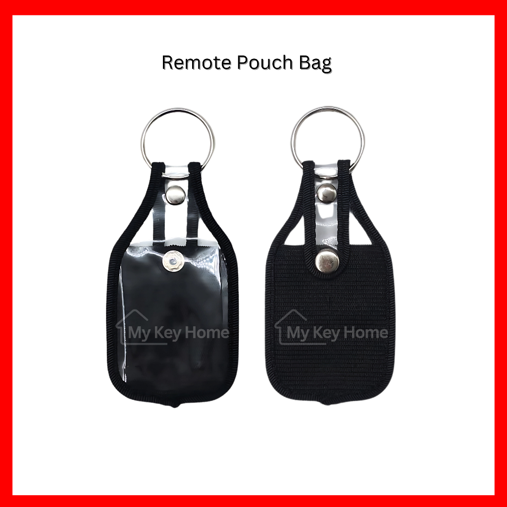Autogate Remote Control Bag / Car Remote Bag Casing (Black) Pelindung ...