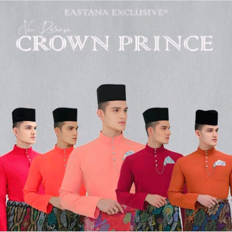 BAJU MELAYU CROWN PRINCE 2025 (RED & ORANGE SERIES) BY EASTANA ...