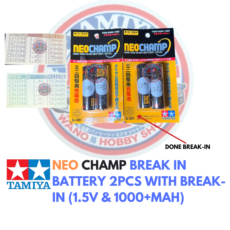 Tamiya Done Break-in Neo Champ Rechargeable Battery | Shopee Malaysia