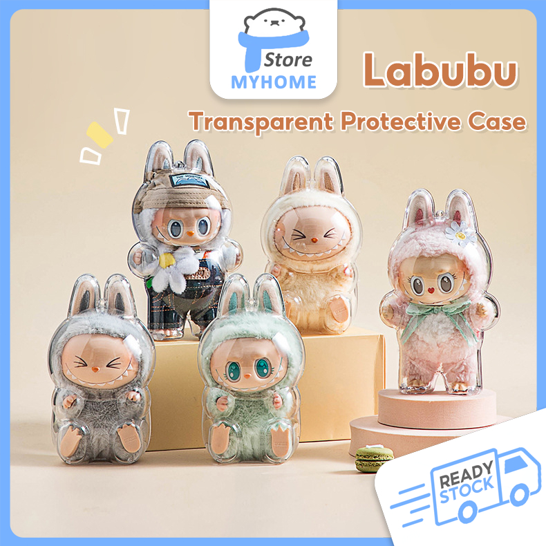 Cartoon Labubu V1 V2 Cover Cute Labubu Case Transparent Protective ...