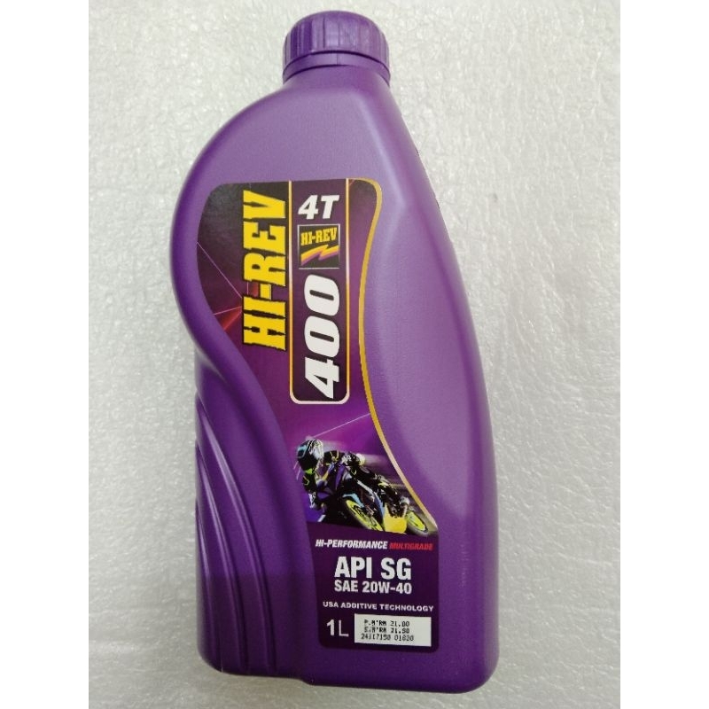 4T HI-REV 400 API SG (1 LITER) | Shopee Malaysia