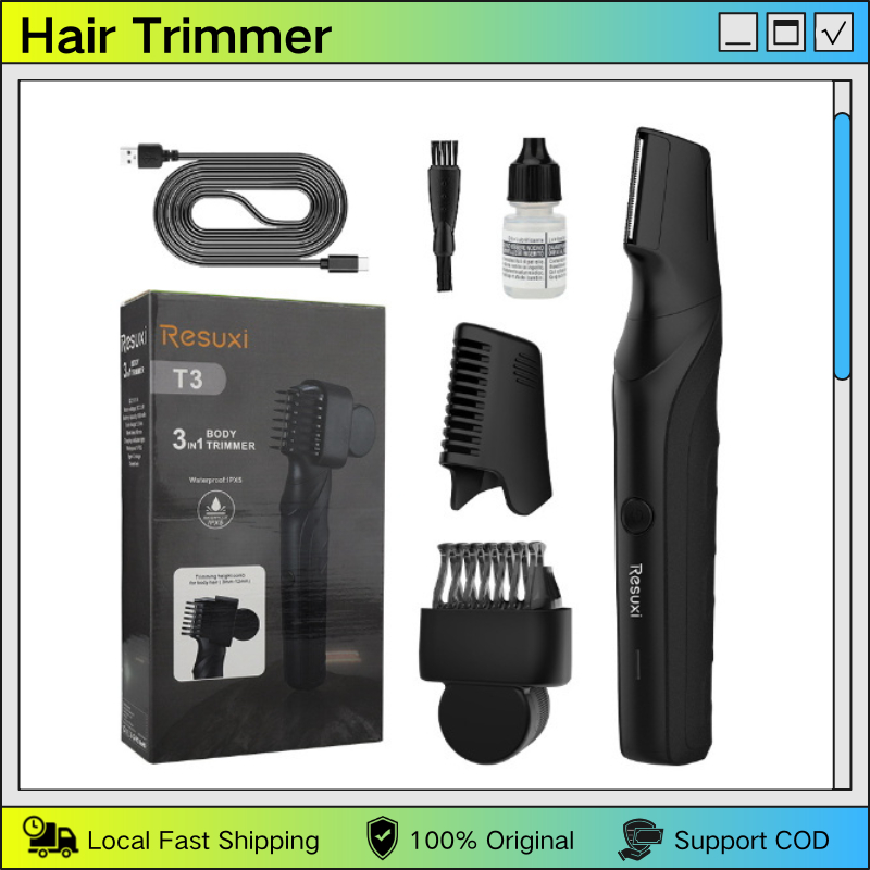 Men's Electric Body Hair Trimmer Multi Functional 3 in 1 Hair Clipper ...