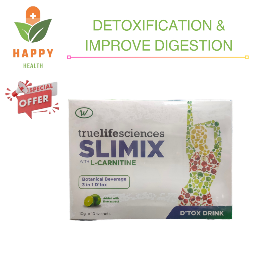 [ Exp 11/2026 ] SLIMIX DETOX WITH L-CARNITINE ( 5'S | 10'S ) | Shopee ...