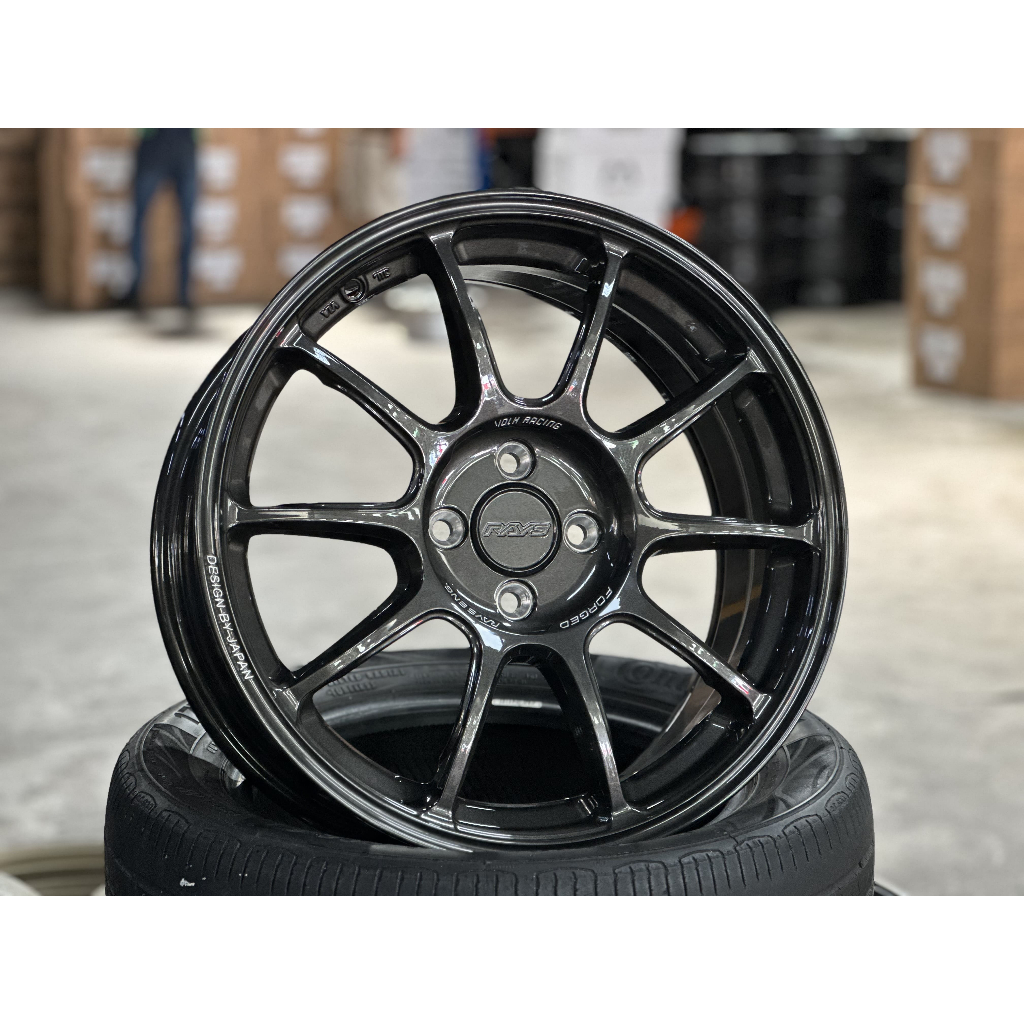 NEW 17X7.5J AOW ZE40 Rim (set of 4) Dark Gunmetal 4X100 for Vios Yaris ...