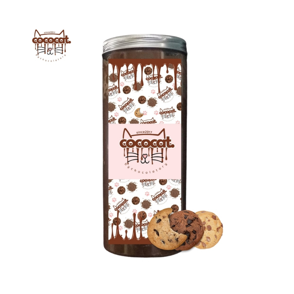 cococat. (KOKOJAR) big Super Golden Cookies [Balang 1000ml] | Shopee ...
