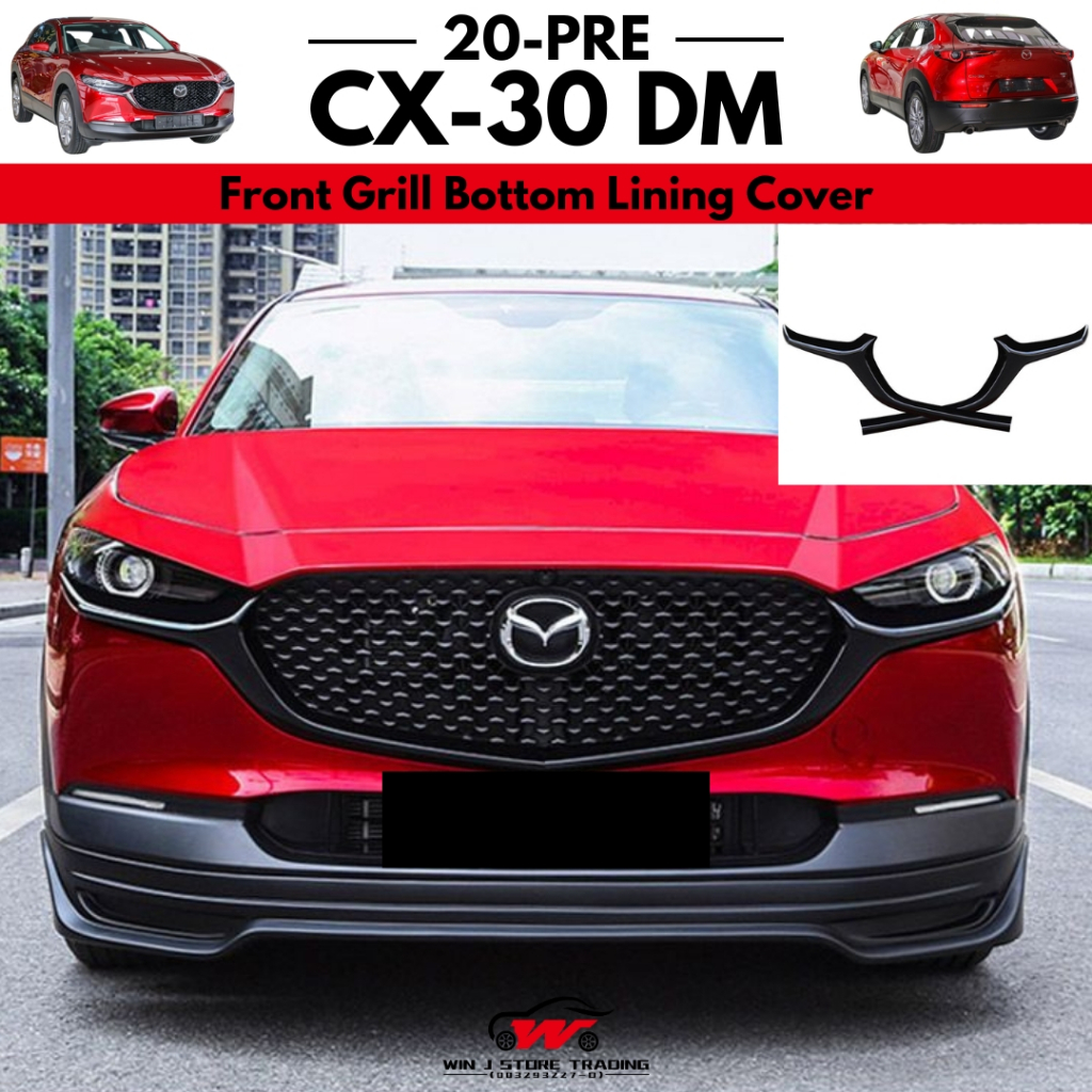Mazda Cx-30 CX30 2020-2025 Glossy Black Front Grill Lower Protector ...