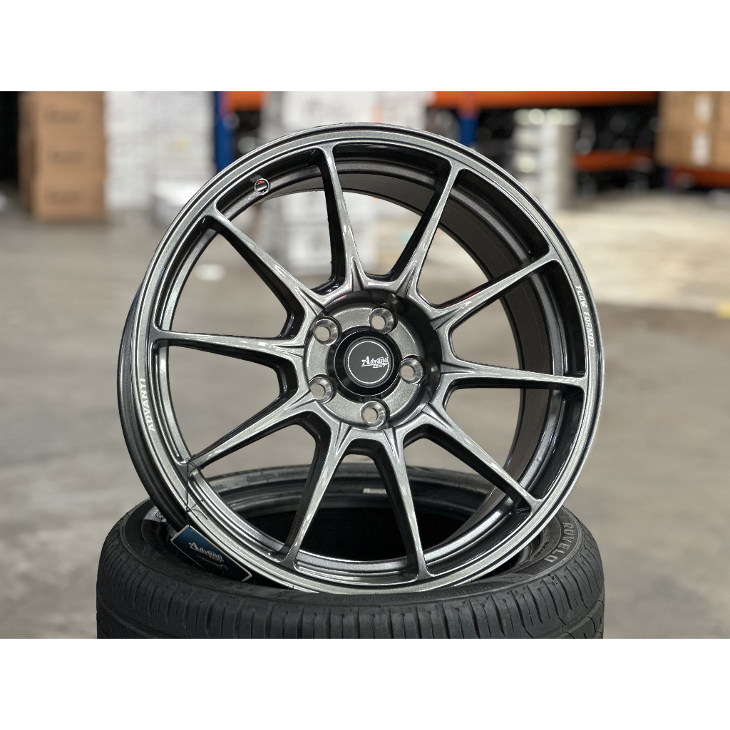 NEW 17X8J Advanti Aria Rim (set of 4) Gunmetal 5X100 for GT86 BRZ GR86 ...