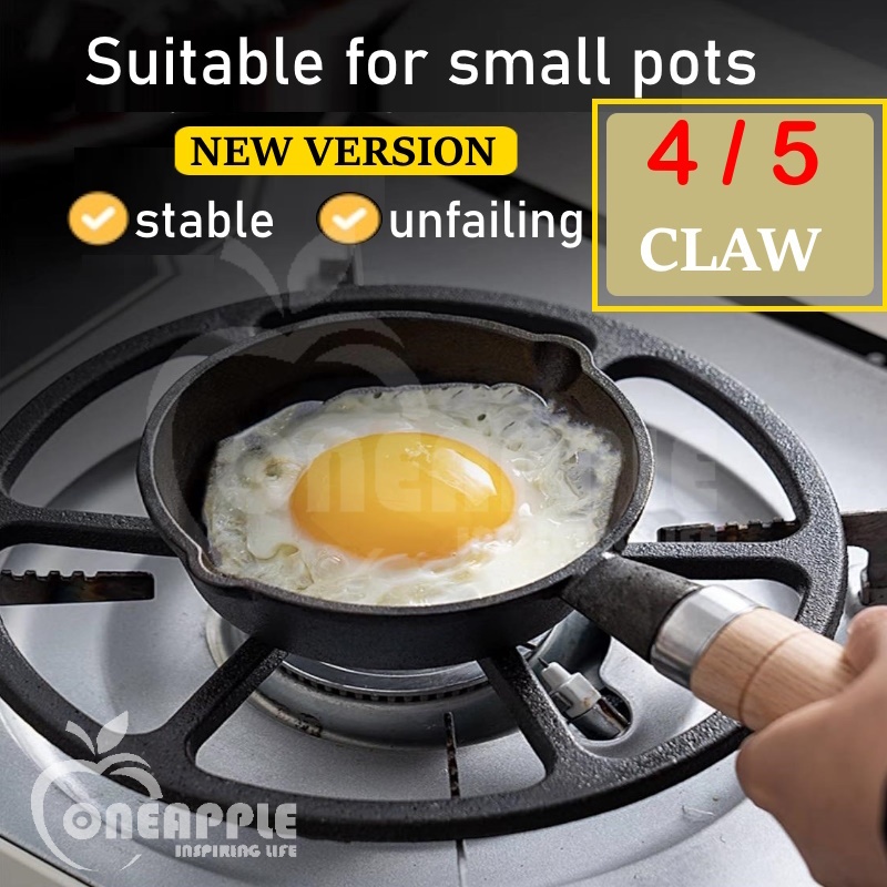 Pot Holder Cast Iron Wok Pan Pot Support Rack Stand Pan Stove Holder ...