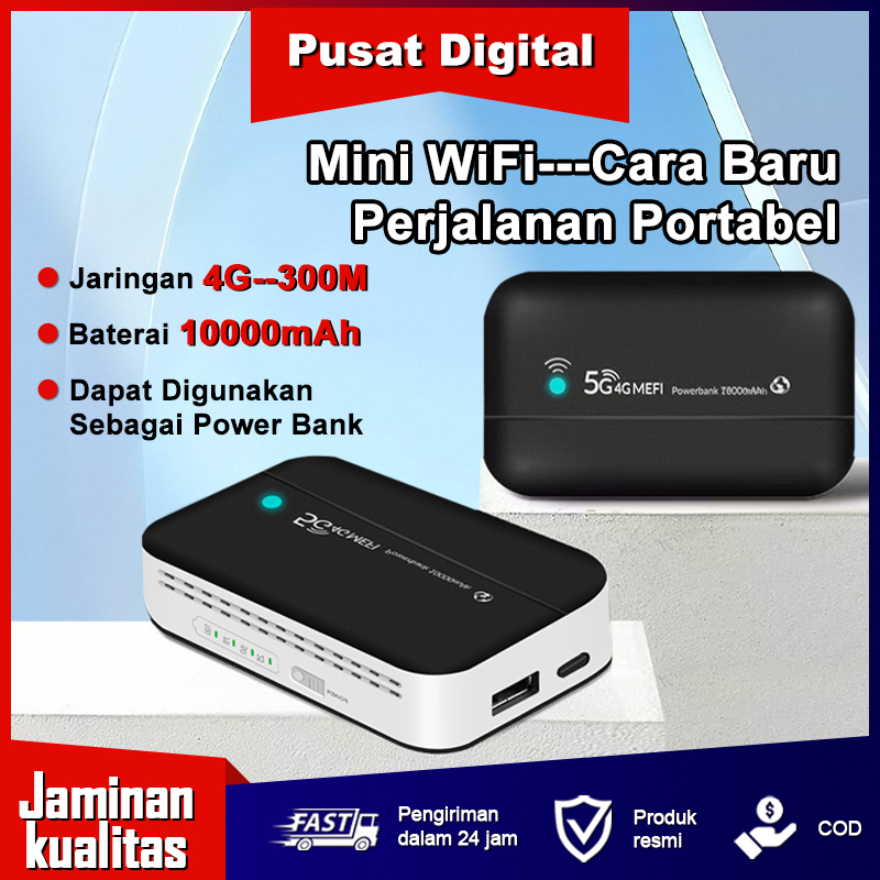Modem 4G 5G LTE Dimodifikasi Router WiFi Tanpa Had Hotspot 10000mAh ...