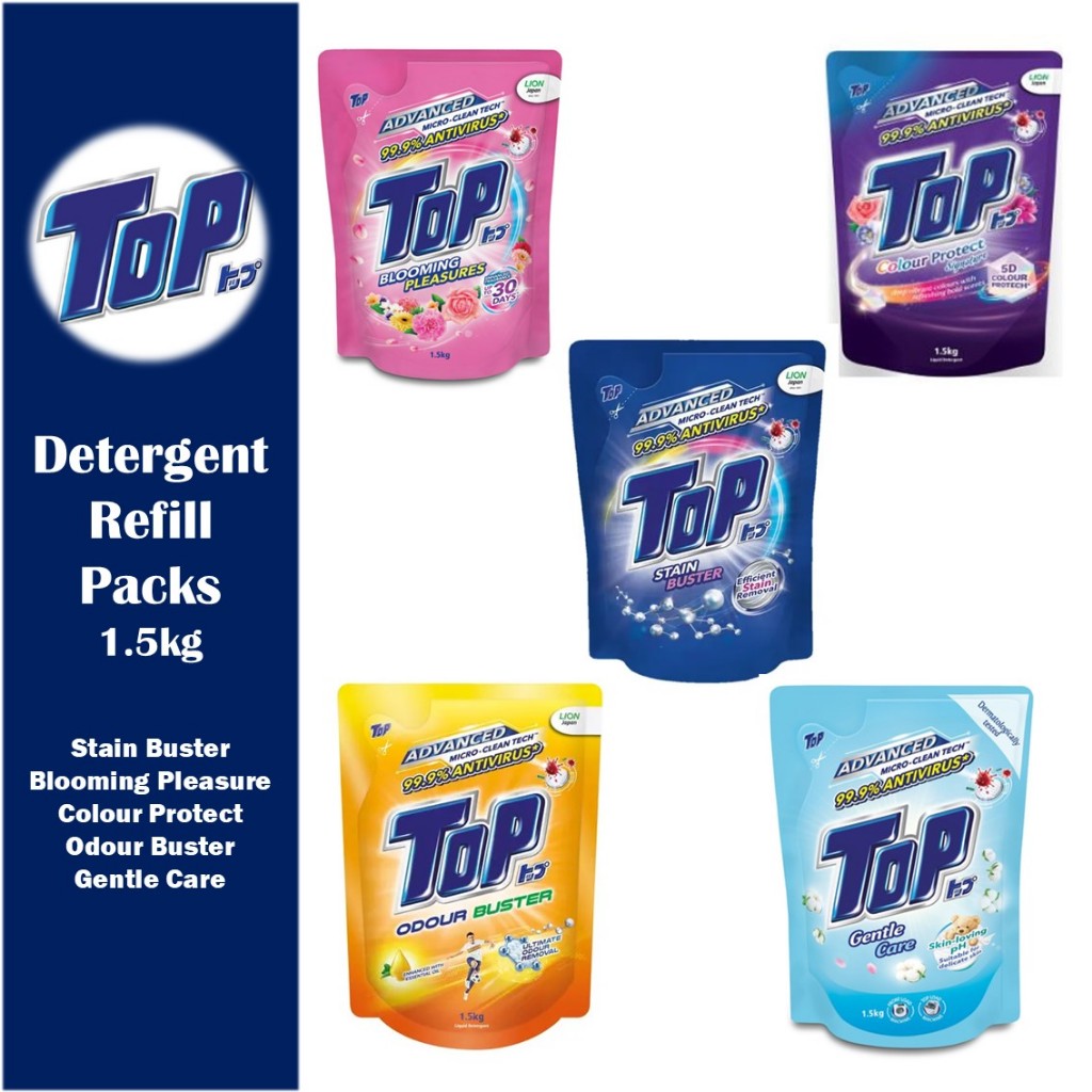 Top Liquid Detergent Refill Pack 1.5kg | Shopee Malaysia