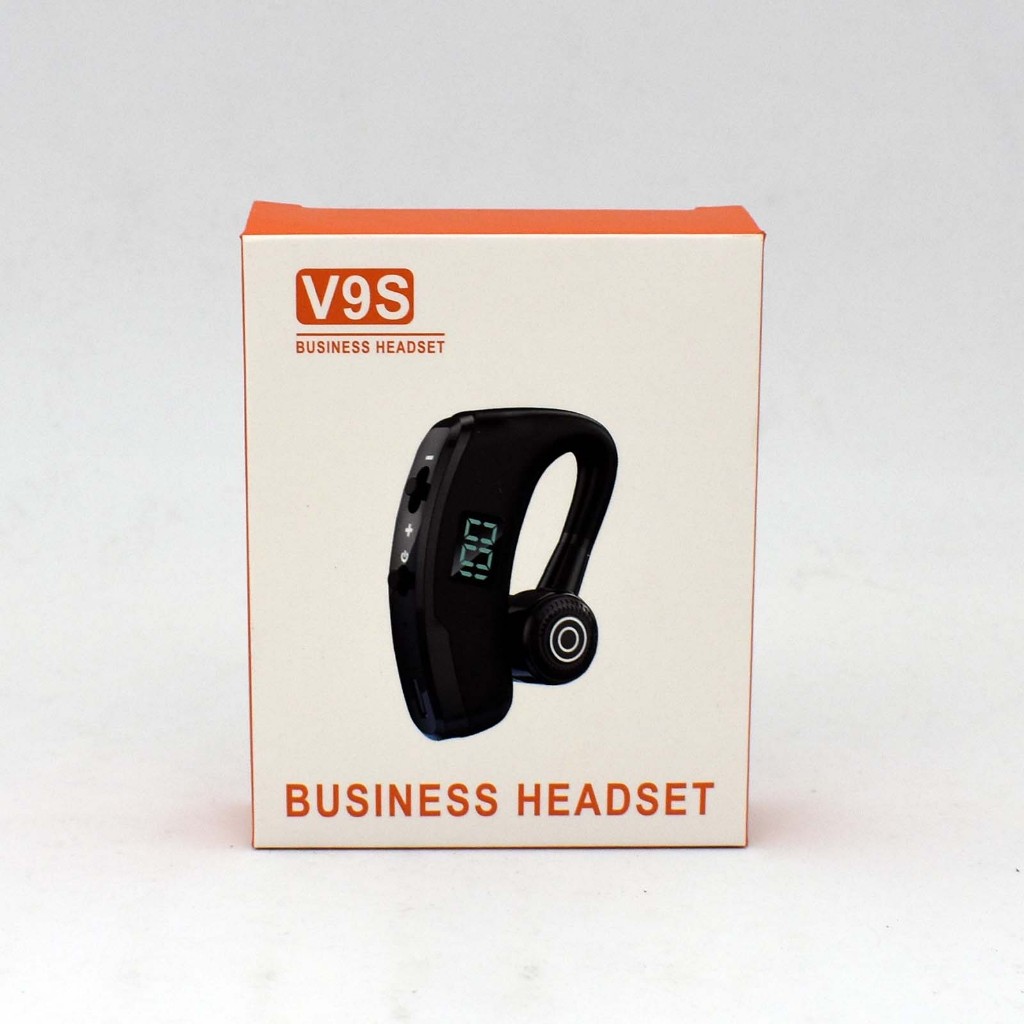 V9 earphones Bluetooth headphones Handsfree wireless headset Drive Call Zoom meeting concall ...