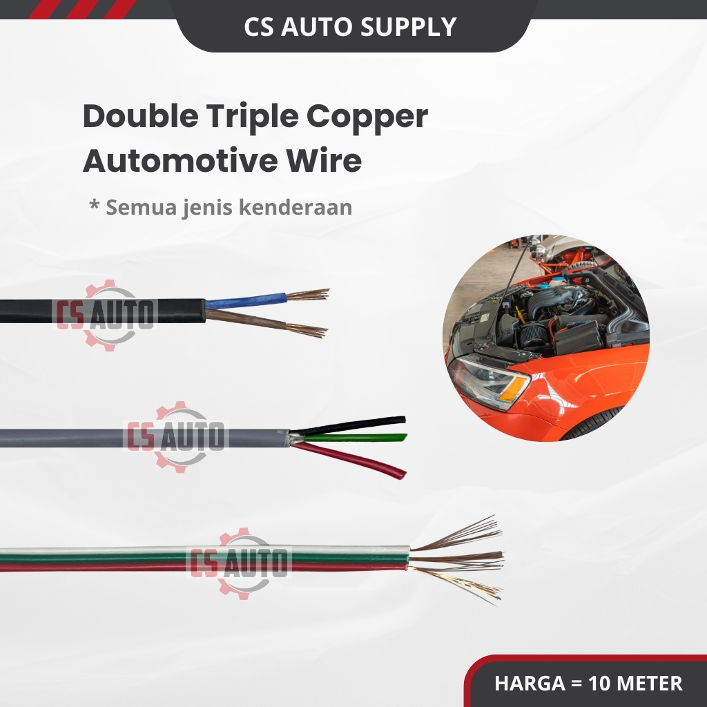 10Meter x Double Triple Copper wayar Wire Automotive for Motor Car ...