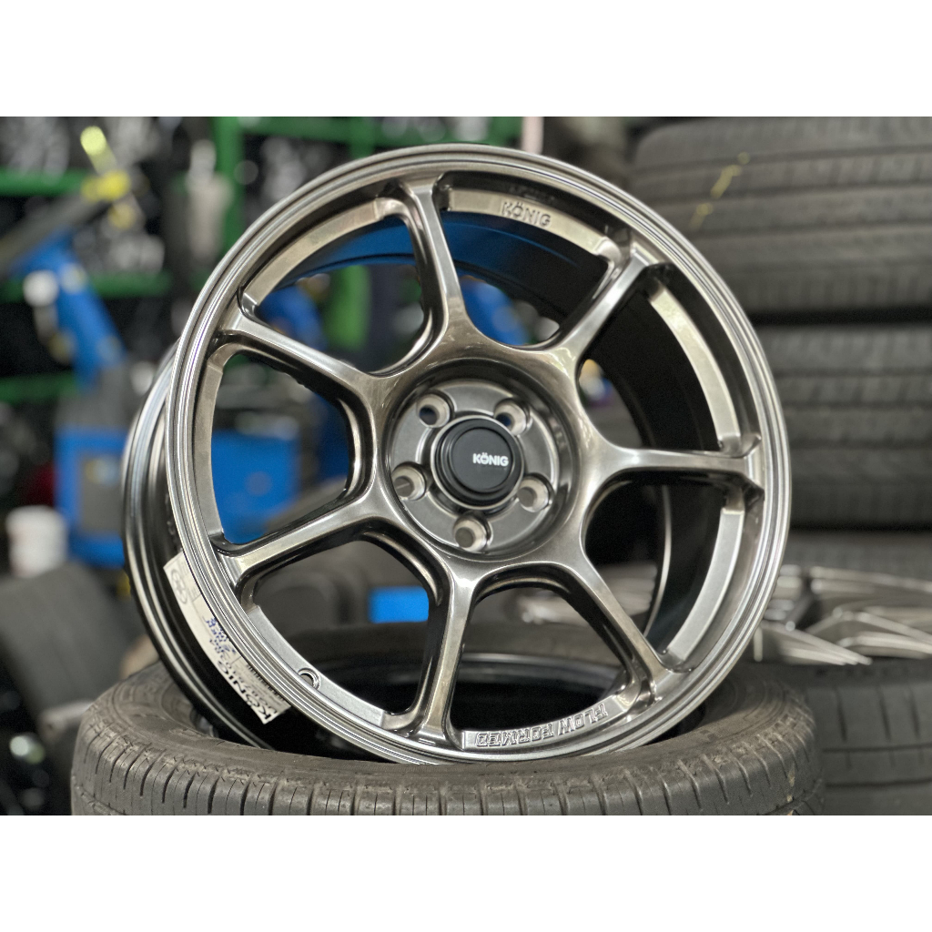NEW 17X8J Konig Ultragram Rim (set of 4) Carbon Metallic 5X100 for GT86 ...