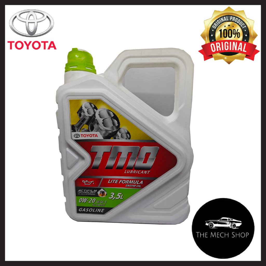 (100% Original) Toyota TMO 0W20 3.5L Engine Oil 0W-20 Minyak Hitam ...