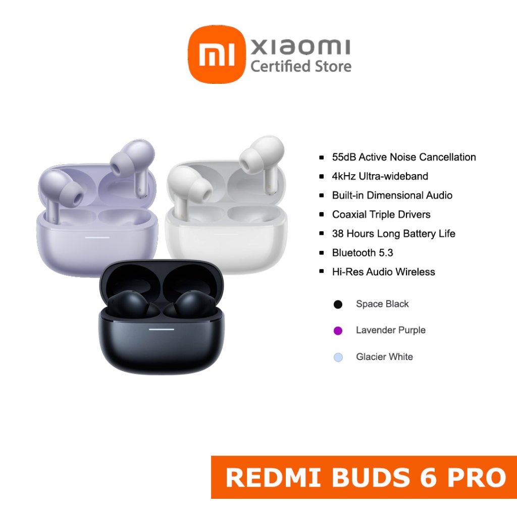 Redmi Buds 6 Pro | TWS | 55dB ANC | Hi-Res Wireless | Ultra-Wide ...