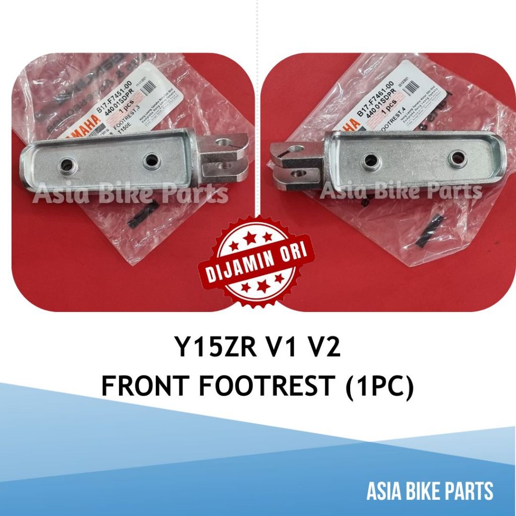 Yamaha Original Y15ZR V1 V2 Front Footrest / Besi Pemijak Pedal Depan - B17-F7451-00 / B17-F7461 ...
