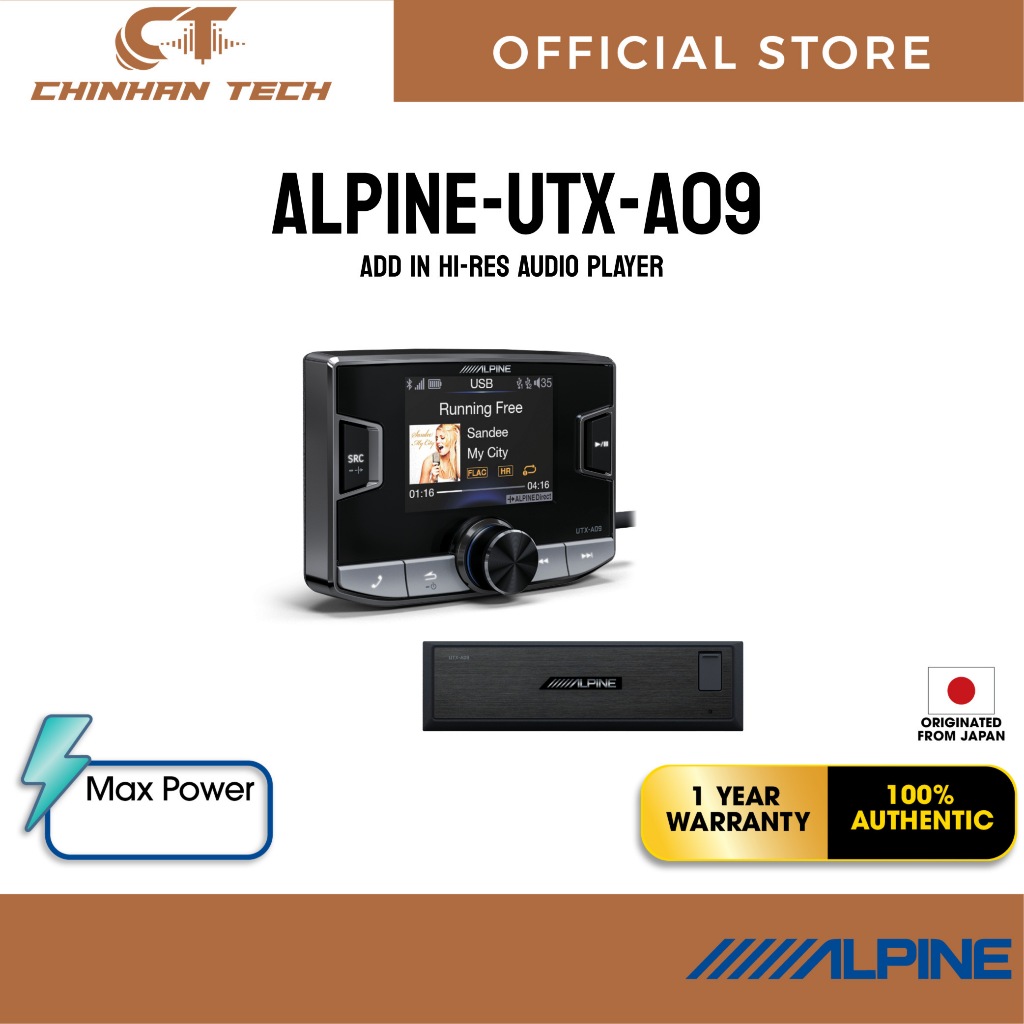 ALPINE UTX A09 ADD IN HI-RES AUDIO PLAYER | Shopee Malaysia