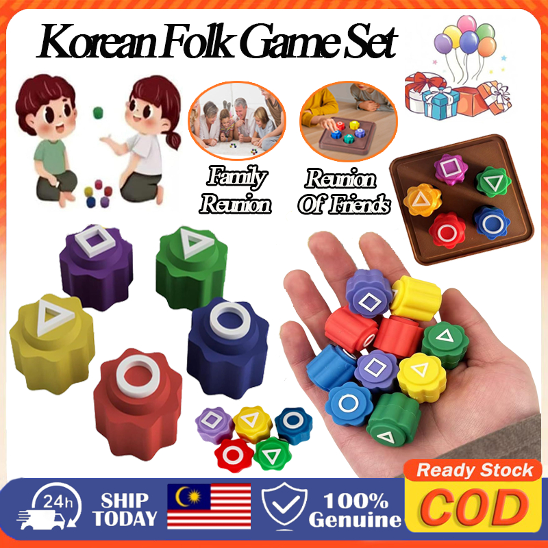 Gong-gi Korean Jack Stone Gonggi Game Set 5 pcs Squid Game Korean Jack ...