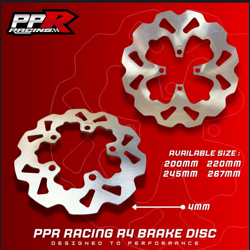 PPR RACING DISC PLATE DEPAN Y15ZR LC135 Y125ZR 135LC Y15 RS150 Y16 RSX ...