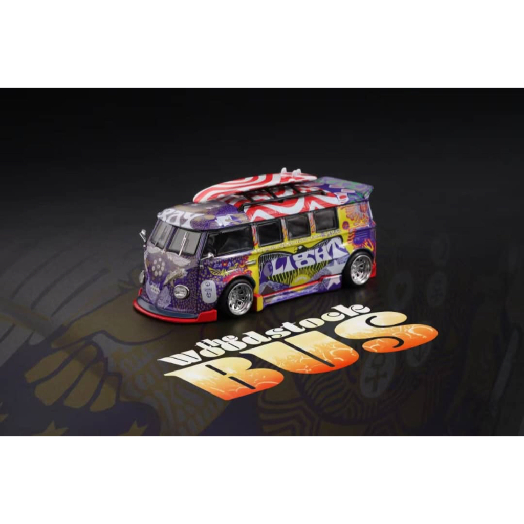 LIBERTY64 1/64 VOLKSWAGEN T1 BUS KOMBI WIDE BODY LIVERY THE WOODSTOCK ...
