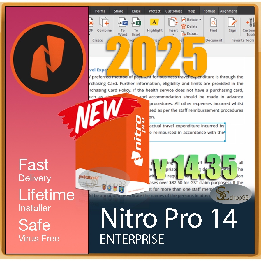 Nitro Pro 14.35 For Windows 64bit (Latest Jan 2025) | Shopee Malaysia