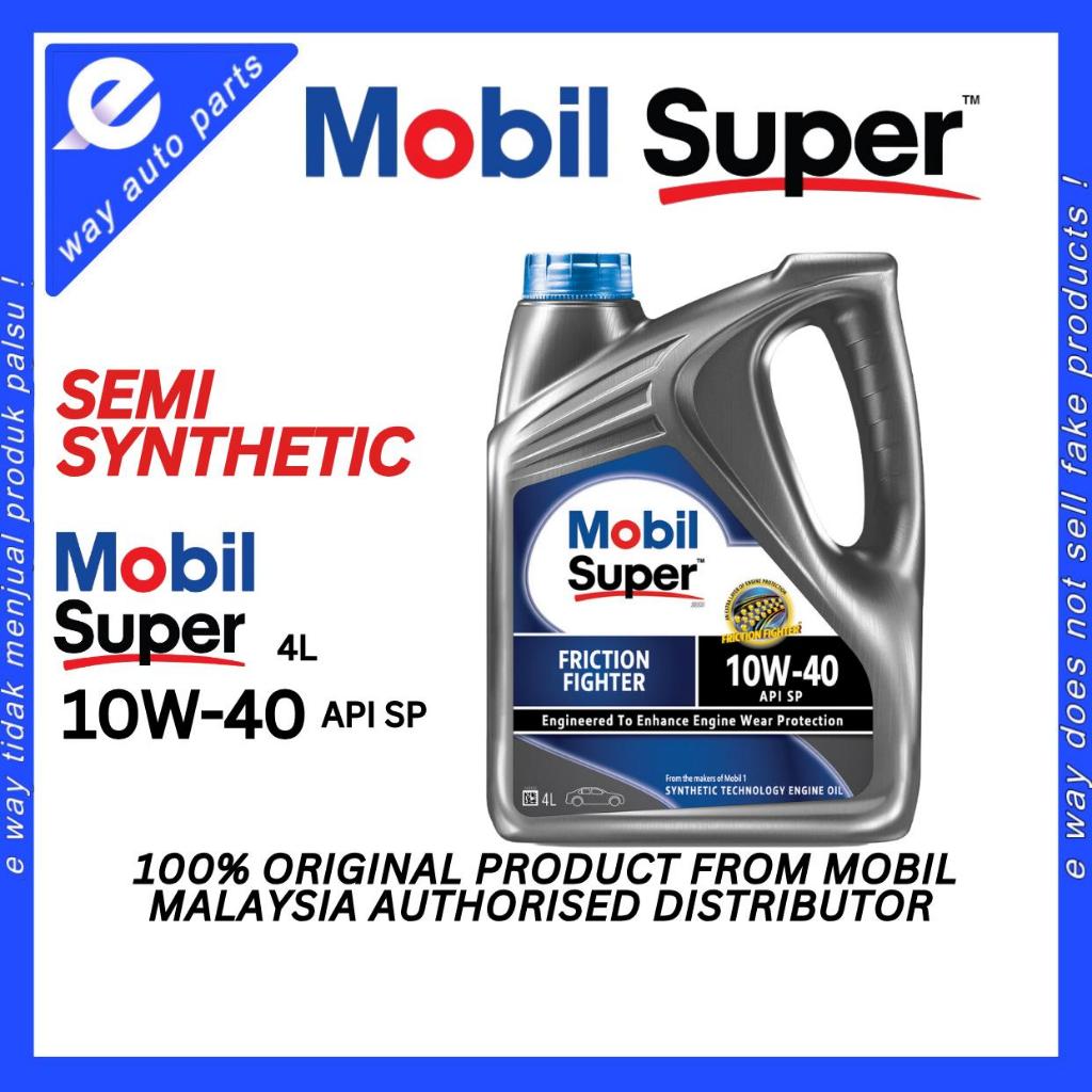 MOBIL SUPER 10W-40 4L ENGINE OIL | Shopee Malaysia