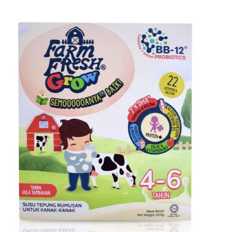 Farm Fresh Grow Powder 4-6 Years Old 500g | Shopee Malaysia