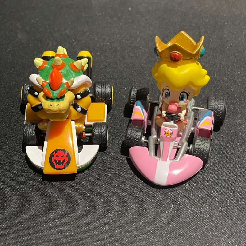 Nintendo Mario Cart Pullback Car Mini Figure - Baby Princess Peach ...
