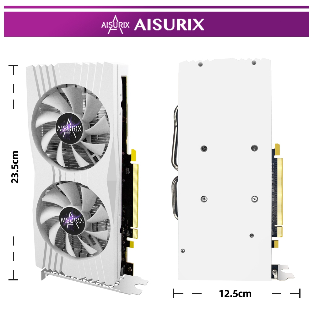 AISURIX Brand New Graphics Card RX 580 8GB AMD Radeon Computer GPU ...