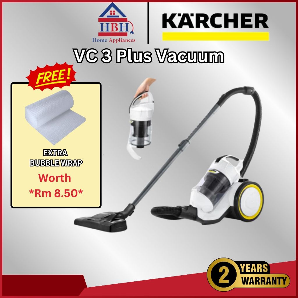 (Free BubbleWrap) Karcher VC 3 Plus Pembersih Vakum Vacuum Cleaner Multi Cyclone VC3 1.198-055.0 ...