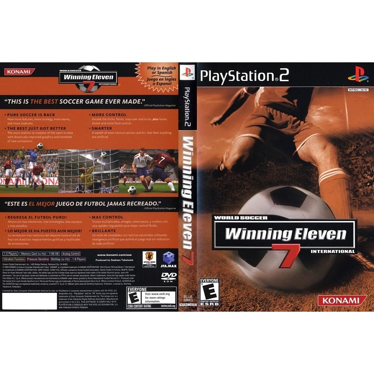 PS2 World Soccer Winning Eleven 7 - International (DVD GAME) | Shopee ...