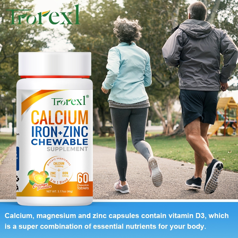 Trorexl Calcium Iron Zinc Chewable Tablets Promote Bone Health ...