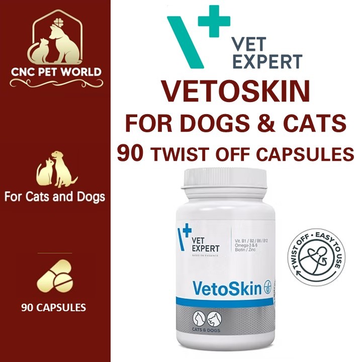 【VETEXPERT】 VETOSKIN (90 TWIST OFF) | MAINTAIN OPTIMAL SKIN & COAT ...