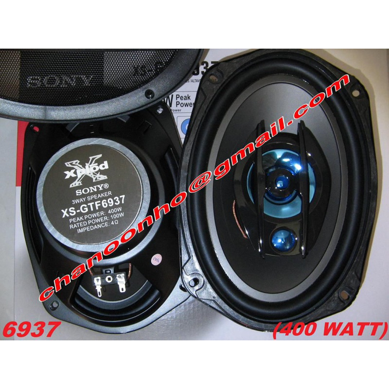 6x9 XS-GTF6937 ★ SONY X-PLOD ★ 3-Way COAXIAL SPEAKER 400 WATTS Power CAR Audio System ALPHARD ...