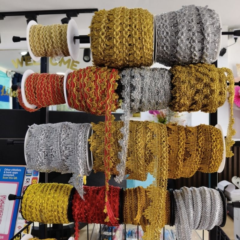 Lace Sabah Baju Kadazan Dusun Murut Rungus Traditional Renda Emas ...